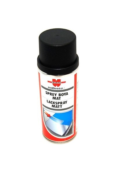 Würth Tampon Boyası Siyah Mat Ral 9005 400 Ml