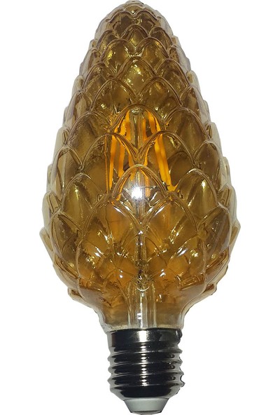 Erkled Dekoratif (Rustik) Ledli Ampul 6 W. Renk Amber/E27 Duy Erkled Dekoratif (Rustik) Ledli Ampul 6 W. Renk Amber/E27 Duy