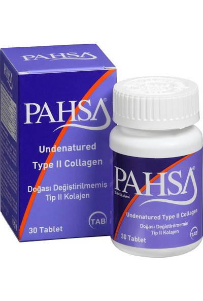 Pahsa Tip II Kolajen - 30 Tablet Pahsa Tip II Kolajen - 30 Tablet