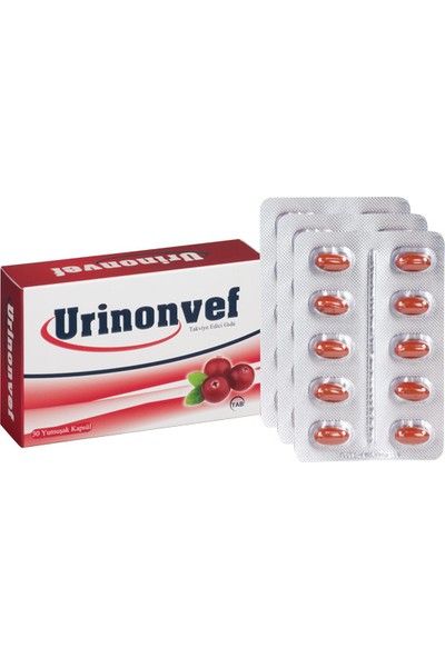 Urinonvef Cranberry 30 Kapsül Urinonvef Cranberry 30 Kapsül