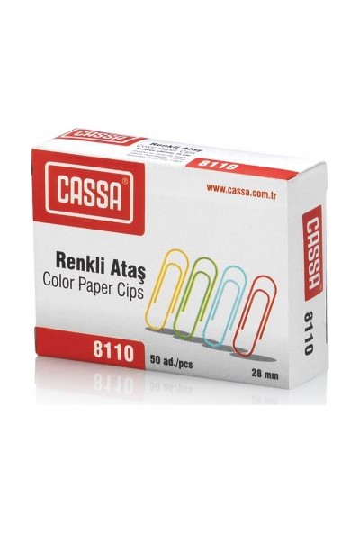 Cassa 8110 Renkli PVC Kaplı Ataş Cassa 8110 Renkli PVC Kaplı Ataş