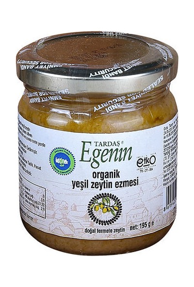 Tardaş Egenin Organik Yeşil Zeytin Ezmesi 195 gr Tardaş Egenin Organik Yeşil Zeytin Ezmesi 195 gr