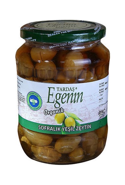 Tardaş Egenin Organik Sofralık Yeşil Zeytin Kalamata 420 Gr Tardaş Egenin Organik Sofralık Yeşil Zeytin Kalamata 420 Gr