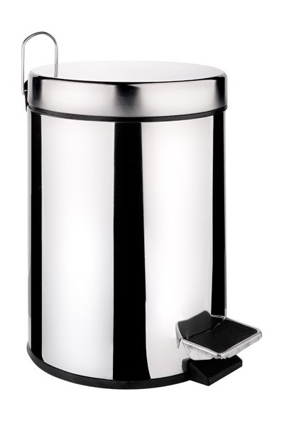 Acr Paslanmaz Metal 5 Lt Pedallı Çöp Kovası
