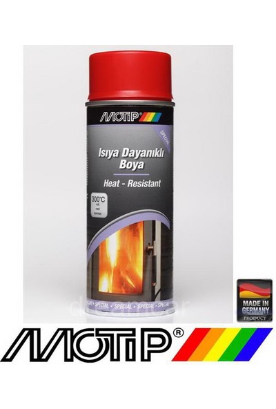 Motip 300°C Isıya Dayanıklı Kırmızı Boya 400 ml