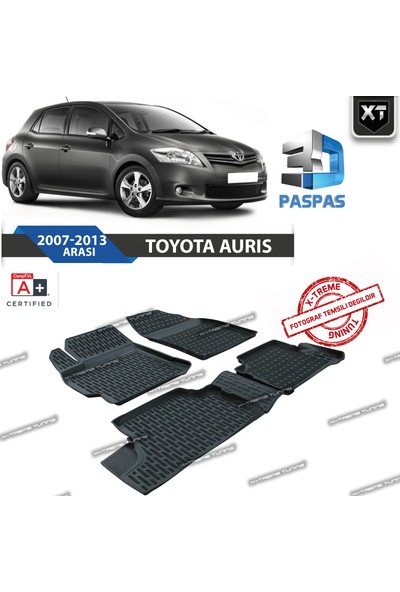 Xt Toyota Auris 3D Havuzlu Paspas 2007-2013 Arası Xt Toyota Auris 3D Havuzlu Paspas 2007-2013 Arası