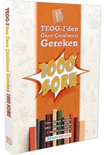 Benim Hocam Yayınları Teog 2 Den Çözülmesi Gereken 1000 Soru Benim Hocam Yayınları Teog 2 Den Çözülmesi Gereken 1000 Soru