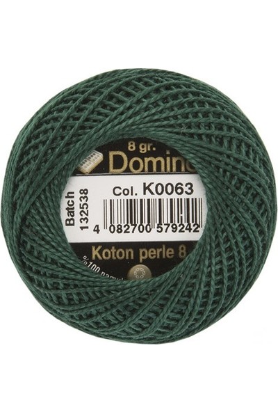 Coats Domino Koton Perle No:8 Nakış İpi 00063 Coats Domino Koton Perle No:8 Nakış İpi 00063