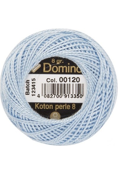 Coats Domino Koton Perle No:8 Nakış İpi 00120 Coats Domino Koton Perle No:8 Nakış İpi 00120