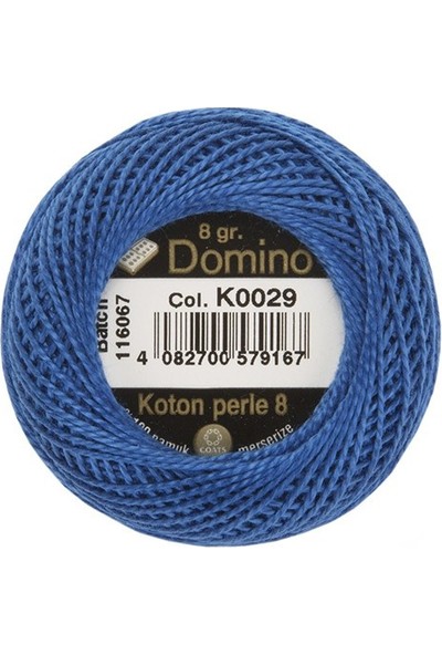 Coats Domino Koton Perle No:8 Nakış İpi K0029 Coats Domino Koton Perle No:8 Nakış İpi K0029