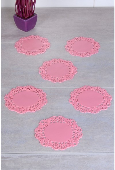 Queen'S Kitchen 6 Adet Dantel Silikon Bardak Altlığı Queen'S Kitchen 6 Adet Dantel Silikon Bardak Altlığı
