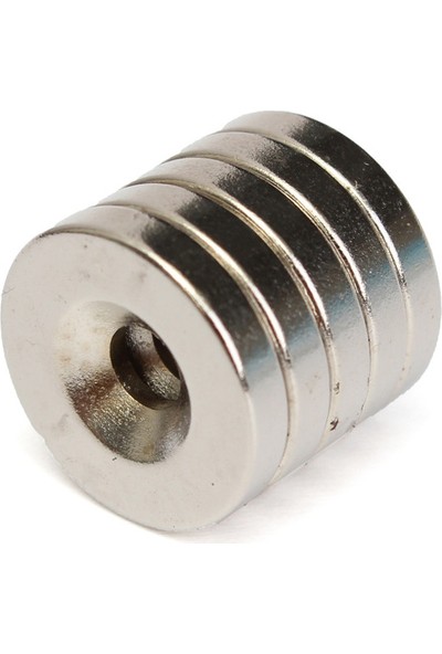 Neostrong Süper Güçlü Neodyum Mıknatıs Havşalı D18X10/5X5 Mm (3'Lü Paket) Neostrong Süper Güçlü Neodyum Mıknatıs Havşalı D18X10/5X5 Mm (3'Lü Paket)