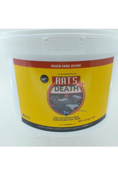 Rats Death Pasta Fare Zehiri 1Kg Rats Death Pasta Fare Zehiri 1Kg