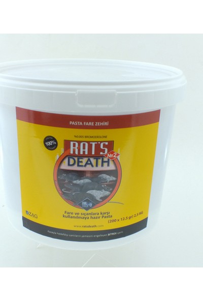 Rats Death Pasta Fare Zehiri 2,5Kg Rats Death Pasta Fare Zehiri 2,5Kg