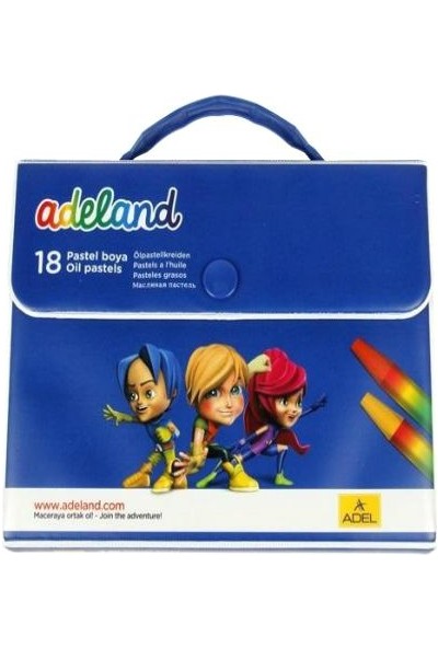 Adel Adeland Pastel Boya 18 Renk Çantalı Adel Adeland Pastel Boya 18 Renk Çantalı