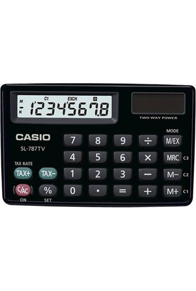 Casio Sl-787Tv-Bk Cep Tipi Hesap Makinesi