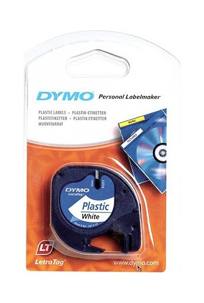 Dymo Letratag Plastik Etiket Renk - Beyaz