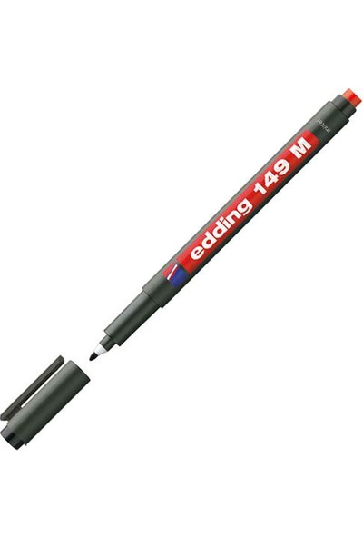 Edding Asetat Kalemi Silgili E-149M Kırmızı Edding Asetat Kalemi Silgili E-149M Kırmızı