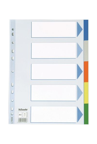 Esselte Seperator A4 5 Renkli