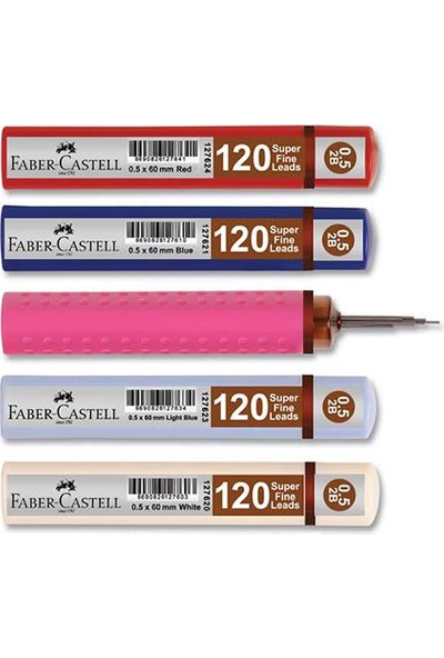 Faber-Castell Grip Min 0.5 2B 60Mm 120'li Renk - Kırmızı Faber-Castell Grip Min 0.5 2B 60Mm 120'li Renk - Kırmızı