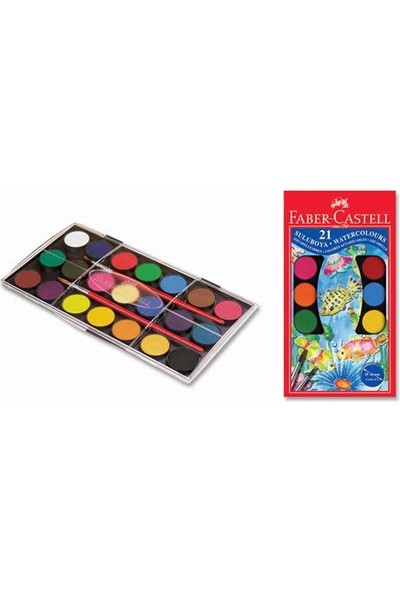 Faber-Castell Redline Sulu Boya 21 Renk Büyük Boy Faber-Castell Redline Sulu Boya 21 Renk Büyük Boy