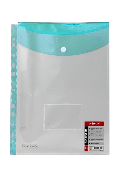 Globox 6226 A4 Üstten Çıtçıtlı Dosya Renk - Yeşil