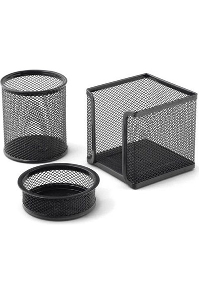Globox 6643 Metal Perfore 3'lü Set Siyah Globox 6643 Metal Perfore 3'lü Set Siyah