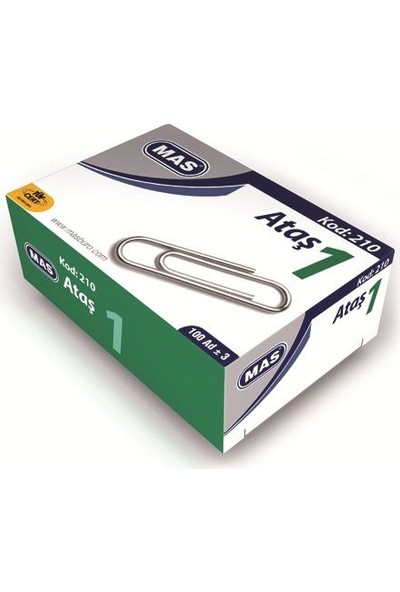 Mas 210 Nikel Kaplı Ataş No:1 (100'lü) Mas 210 Nikel Kaplı Ataş No:1 (100'lü)