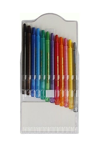 Mikro Çevirmeli Mum Boya 12'li Mb-12