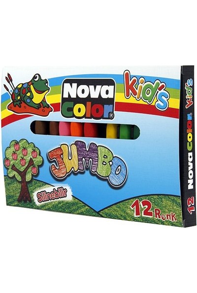 Nova Color Nc-2124 Jumbo Pastel Boya 12 Renk Nova Color Nc-2124 Jumbo Pastel Boya 12 Renk