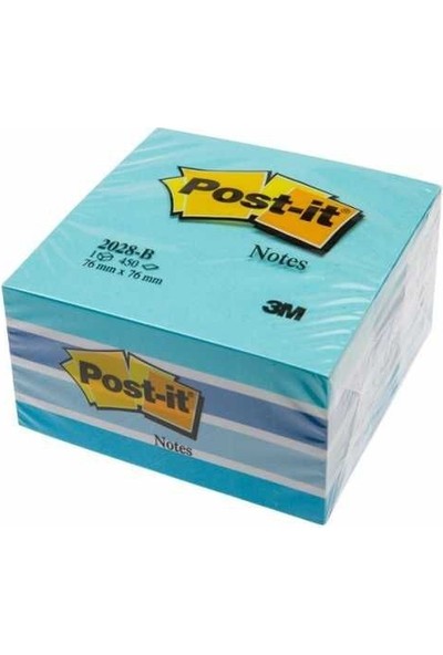 Post-It 2028B Not Kağıdı 76 x 76 Mm Mavi 450 Yaprak
