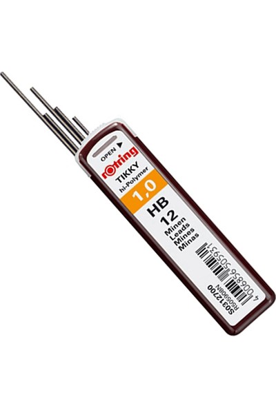 Rotring Hi-Polymer 1,0 Mm (Hb) Kurşun Kalem Ucu Rotring Hi-Polymer 1,0 Mm (Hb) Kurşun Kalem Ucu