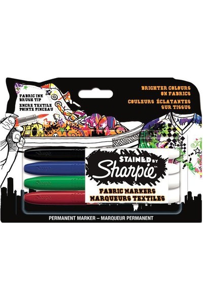 Sharpıe Set Tekstil Kalemi Staıned 4 Lü S0962141 Sharpıe Set Tekstil Kalemi Staıned 4 Lü S0962141