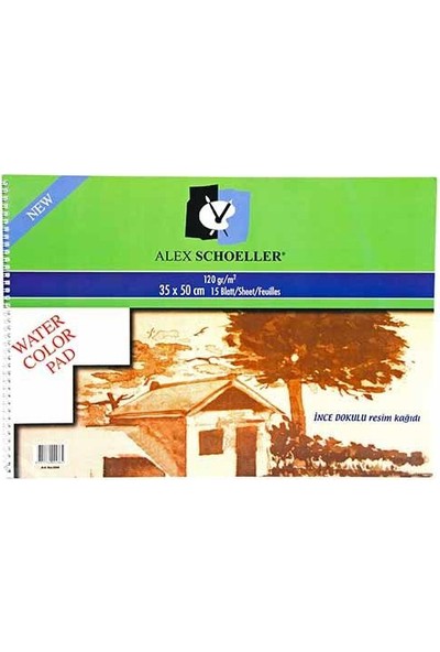 Schoeller Alex Spiralli Resim Defteri 35 x 50Cm 120Gr 15 Yaprak