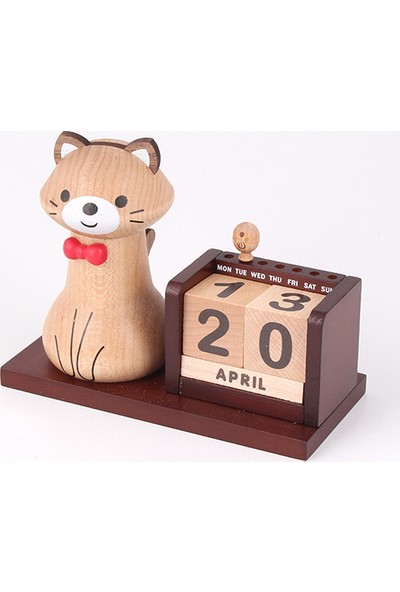Wooderfullife 1289201 Takvim Ve Tükenmez Kalem - Kedicik