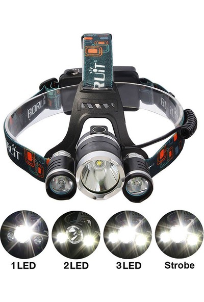 Yopigo 100W LED T6 Kafa Feneri 5000 Lumens 3Xcree Xm-T6+2R5 Lamba Led Kamp Lambası Yopigo 100W LED T6 Kafa Feneri 5000 Lumens 3Xcree Xm-T6+2R5 Lamba Led Kamp Lambası