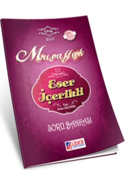 Lider Yayınları Kpss Muvaffak Eser İçerikli Soru Bankası