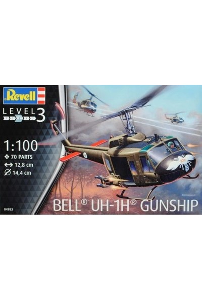 Revell Bell Uh-1H Gunship