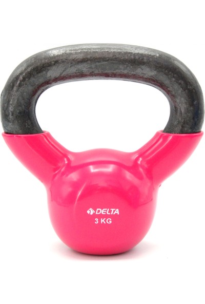 Delta 3 Kg. Çaydanlık Tipi Fuşya Dambıl - Kettlebell Delta 3 Kg. Çaydanlık Tipi Fuşya Dambıl - Kettlebell