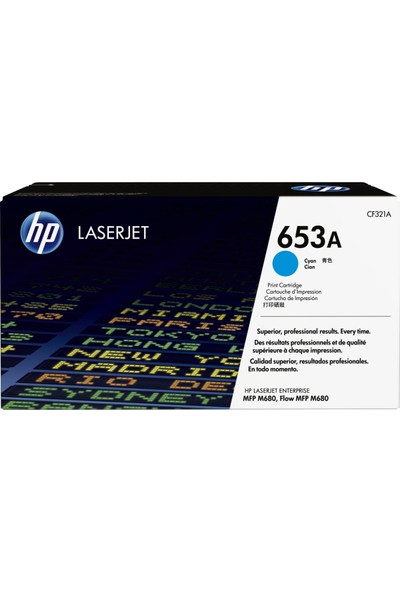 HP 653A / CF321A / M651 / M680 Mavi Orjinal Toner HP 653A / CF321A / M651 / M680 Mavi Orjinal Toner