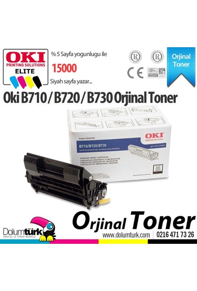 Oki B710 / B720 / B730 / 01279001 Orijinal Toner