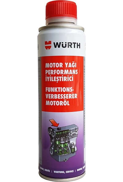 Würth Motor Yağı Performans İyileştirici 300 ml Würth Motor Yağı Performans İyileştirici 300 ml