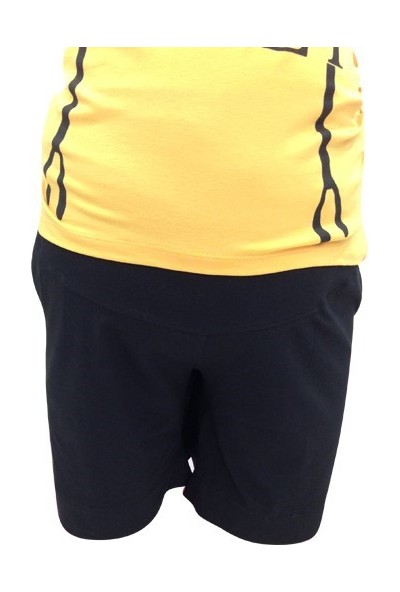 Elija Hamile Penye Şort 3161 - Siyah