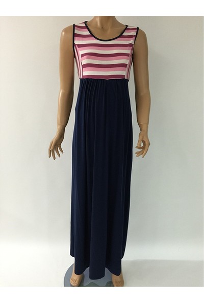 Entarim Hamile Uzun Elbise 1239 - Pembe