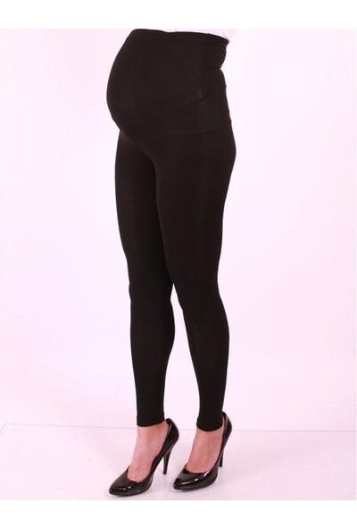 Trendy Bonbon Kalın Hamile Tayt 5116 - Siyah Trendy Bonbon Kalın Hamile Tayt 5116 - Siyah