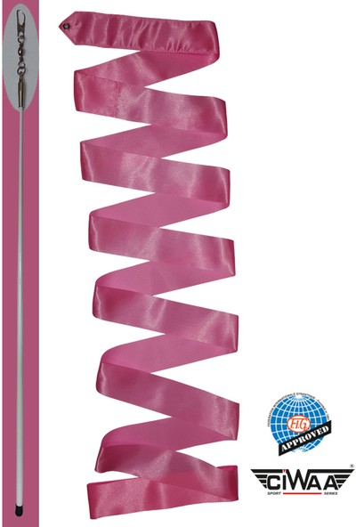Ciwaa Ritmik Cimnastik Kurdelası ve Sopası Pembe Fig Onaylı CWA123 Ciwaa Ritmik Cimnastik Kurdelası ve Sopası Pembe Fig Onaylı CWA123
