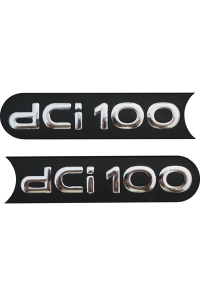 Renault Master için 2 Adet Siyah dci100 Monogram Amblemi Yazısı Renault Master için 2 Adet Siyah dci100 Monogram Amblemi Yazısı