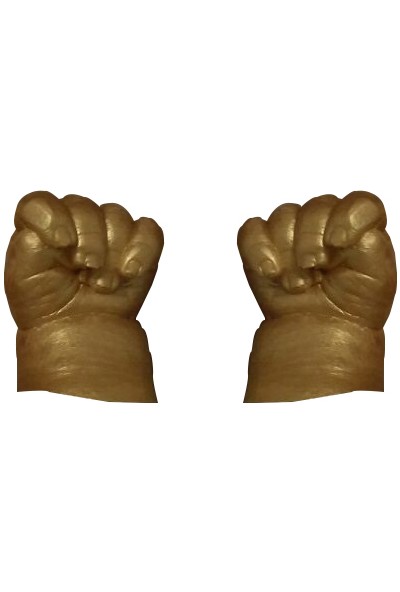 Küçük İzler Aljinat ile 3 Boyutlu Bebek 2 Adet El İzi Heykeli Kalıp Seti Küçük İzler Aljinat ile 3 Boyutlu Bebek 2 Adet El İzi Heykeli Kalıp Seti