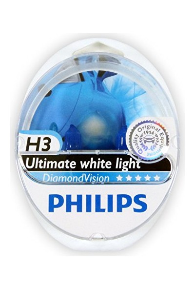 Diamond Vision Philips H3 Tip Ampül Seti 104810 Diamond Vision Philips H3 Tip Ampül Seti 104810