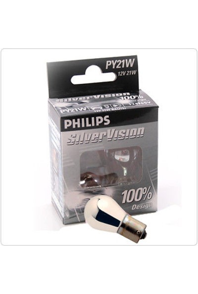 Philips 93 Silver Vision Py21w Ampul 12V 21W 2'Li Paket Philips 93 Silver Vision Py21w Ampul 12V 21W 2'Li Paket